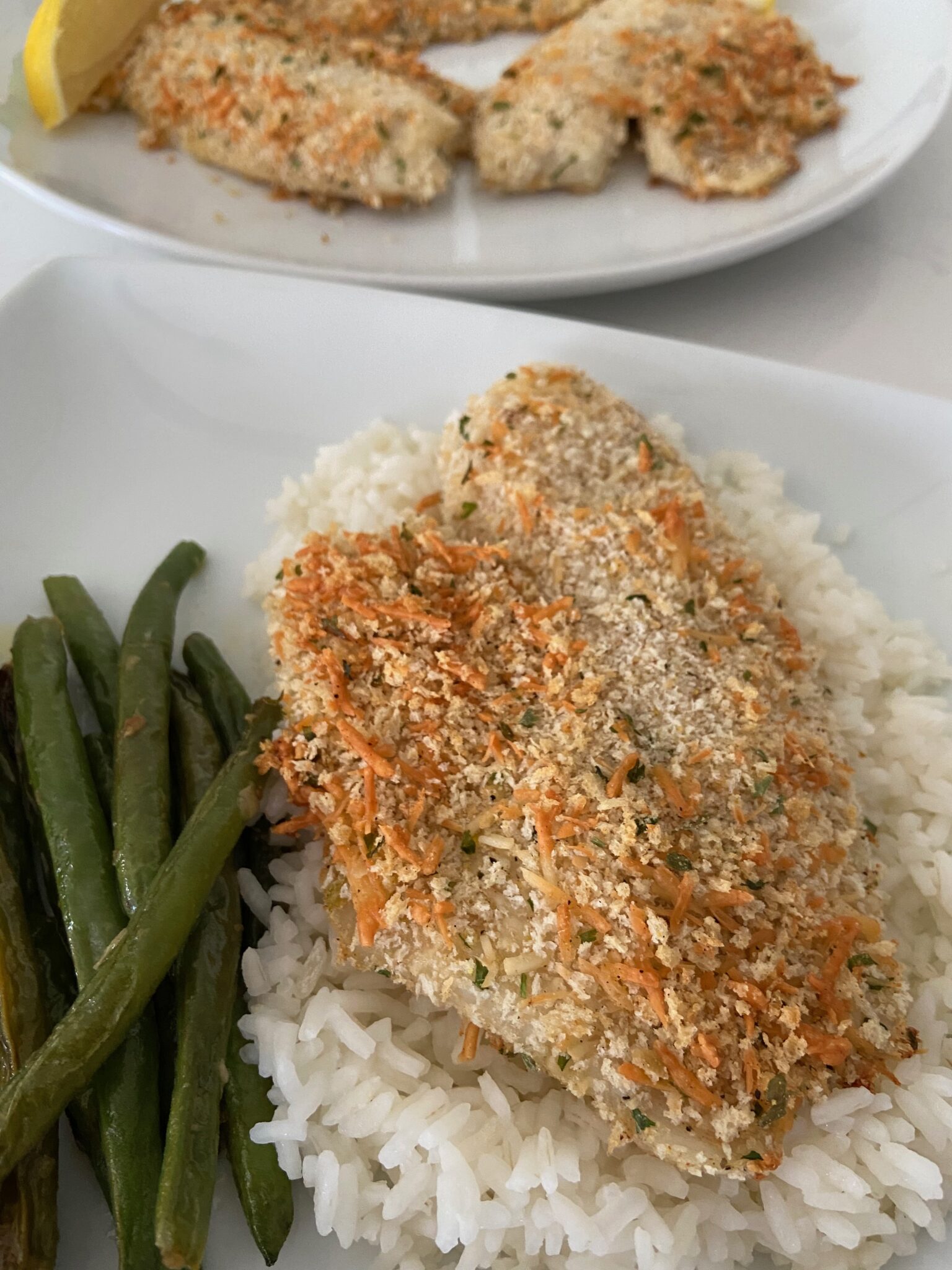 Panko and Parmesan Crusted Tilapia - Rachel Tritsch