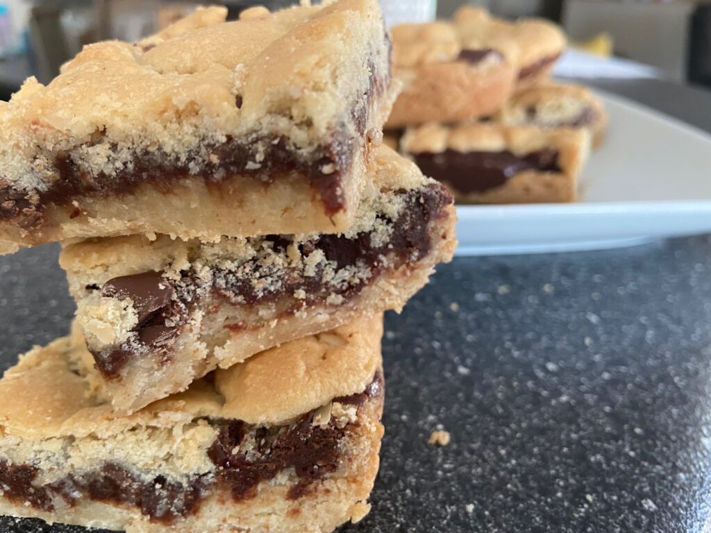 Chocolate Crumble Bars - Rachel Tritsch